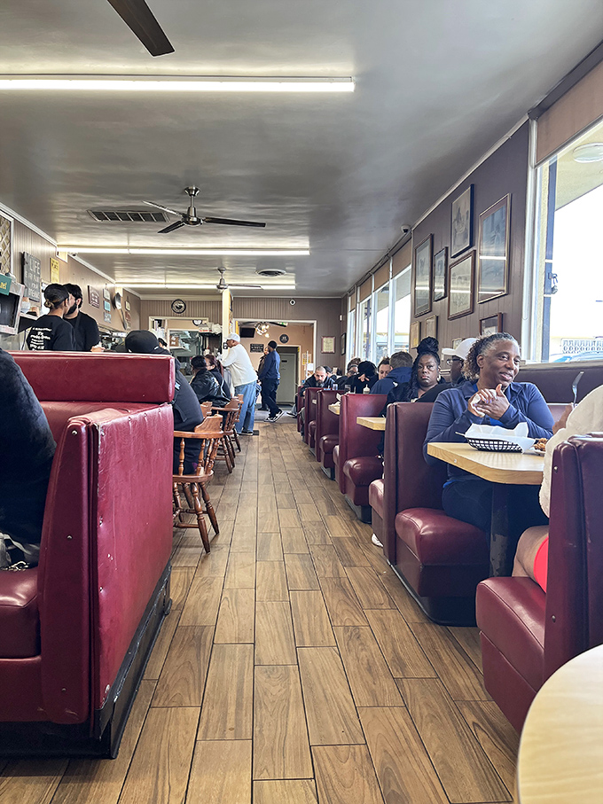 Real people enjoying real food in real booths - this is where breakfast dreams come true every single morning.