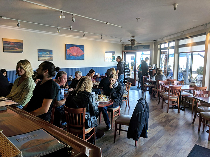 The dining room buzzes with the contented sounds of people discovering their new favorite breakfast spot.