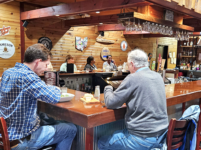 Where locals gather at the bar isn't just about drinks&mdash;it's about community. These aren't just patrons; they're unofficial restaurant ambassadors sharing wisdom.