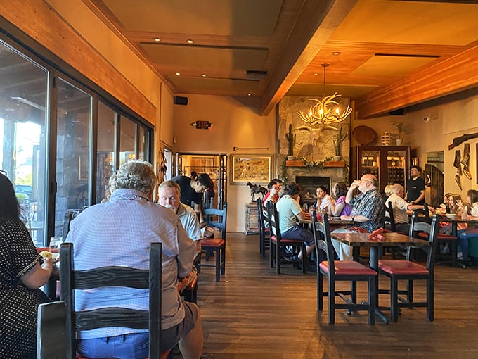 Where locals and tourists break bread together under wooden beams and antler chandeliers. Some conversations are about the food, others about life's big questions.