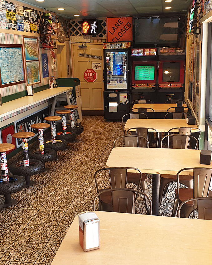 Retro charm in every corner. The dining area feels like stepping into a time capsule where good food and nostalgia are always on the menu.