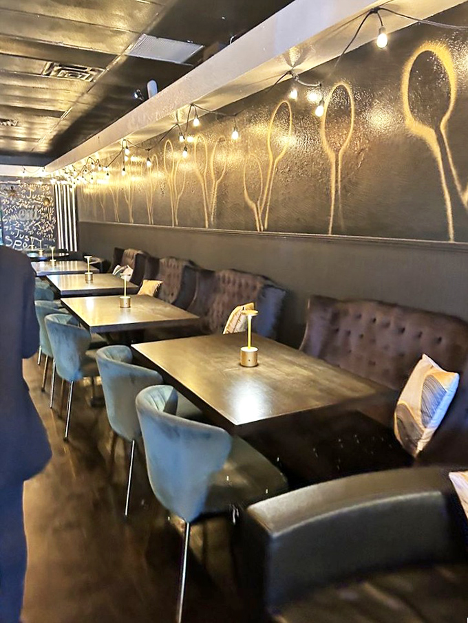 The dining area strikes that perfect balance between "nice enough for a celebration" and "casual enough that you don't need to iron your shirt."