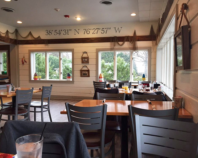 The dining room strikes that perfect balance&mdash;nautical enough to remind you what you're eating, comfortable enough to make you want to stay.