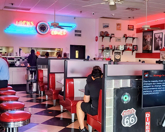 Where conversations flow as freely as coffee refills in this slice of diner heaven.