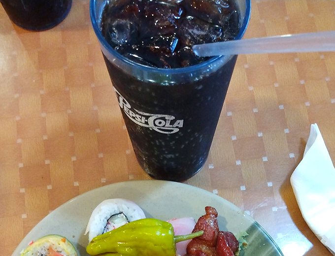 Even the drinks at Mizumi get special attention. That cola isn't just washing down your meal&mdash;it's providing strategic stomach expansion.