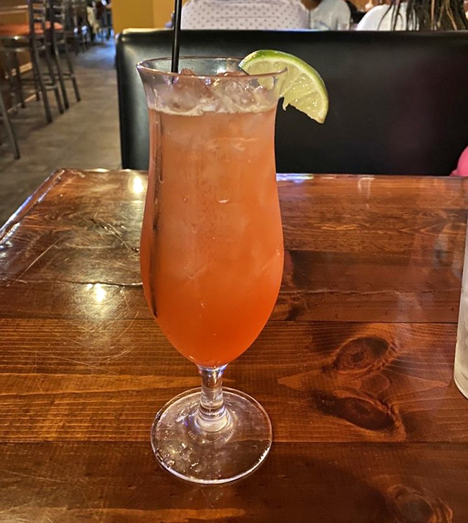 A sunset-colored cocktail that promises to turn "I'll just have one" into "Is it too early to order another?"