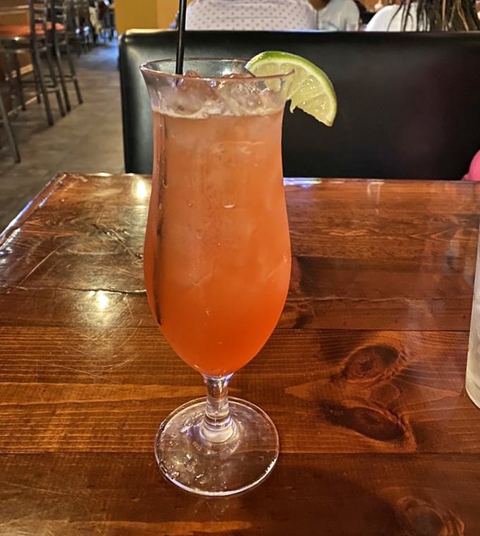 A sunset-colored cocktail that promises to turn "I'll just have one" into "Is it too early to order another?"