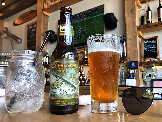 Two Hearted Ale and a perfect pour&mdash;proof that Michigan knows beer as well as it knows lakes and lighthouses.