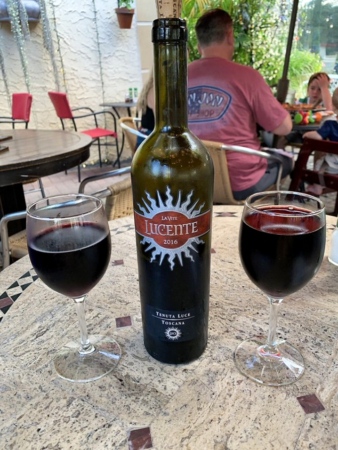 Wine o'clock in paradise&mdash;this Tuscan red doesn't just complement your meal, it transforms your patio table into a piazza somewhere in Italy.