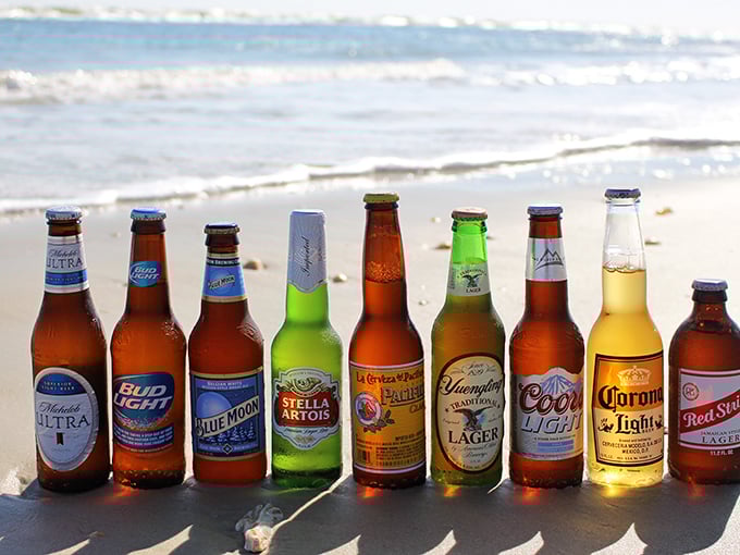 Beach beer lineup that's basically Florida's version of the Avengers. Assembled to fight the villains of thirst and sobriety.