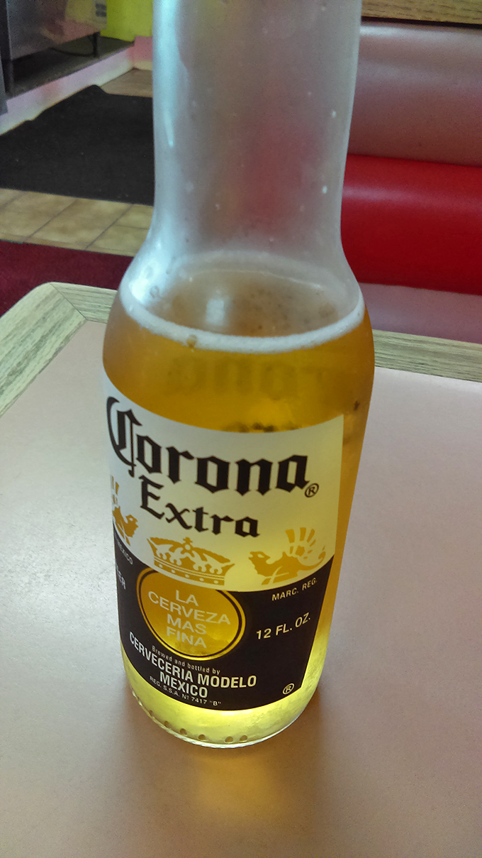 Nothing complements authentic Mexican food quite like an ice-cold Corona. The lime is non-negotiable, folks.