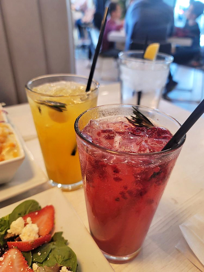 Refreshment comes in vibrant hues at Agapē. These berry-infused and citrus concoctions are the liquid equivalent of summer sunshine in a glass.