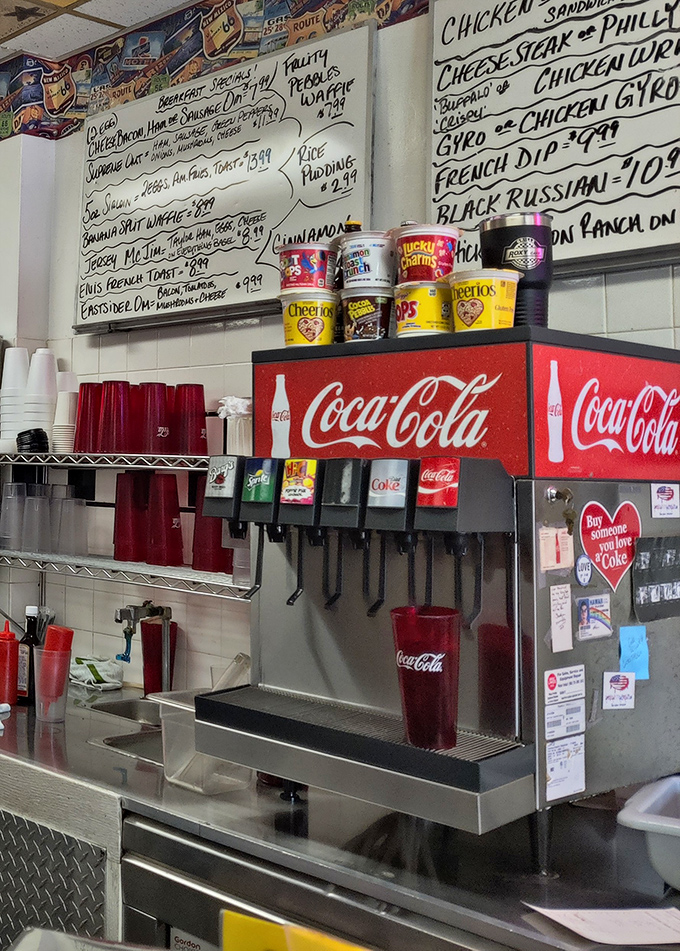 Fresh coffee and cold drinks served the old-fashioned way, because some things shouldn't change with time.