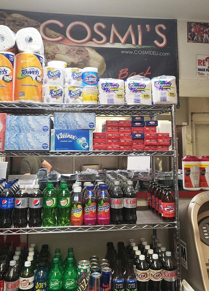 The beverage section isn't just drinks&mdash;it's the supporting cast that knows its role in the sandwich blockbuster you're about to experience.