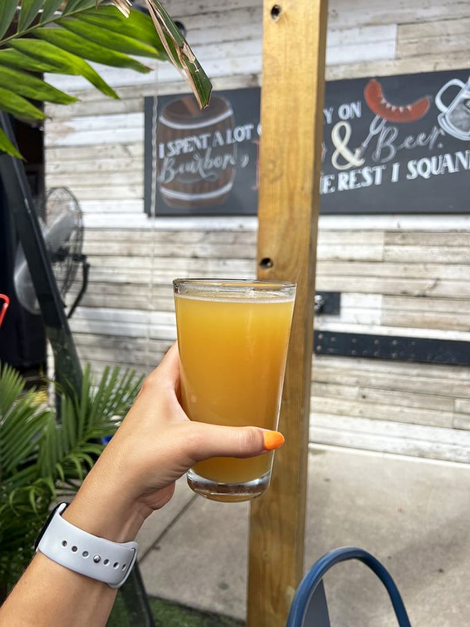 This golden elixir isn't just a beverage&mdash;it's liquid sunshine in a glass. Perfect for cutting through all that smoky goodness.