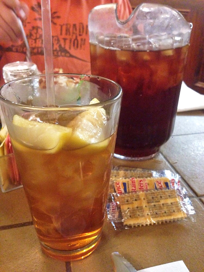 Sweet tea in North Carolina isn't just a beverage, it's practically a constitutional right. The perfect companion to cut through rich steak.