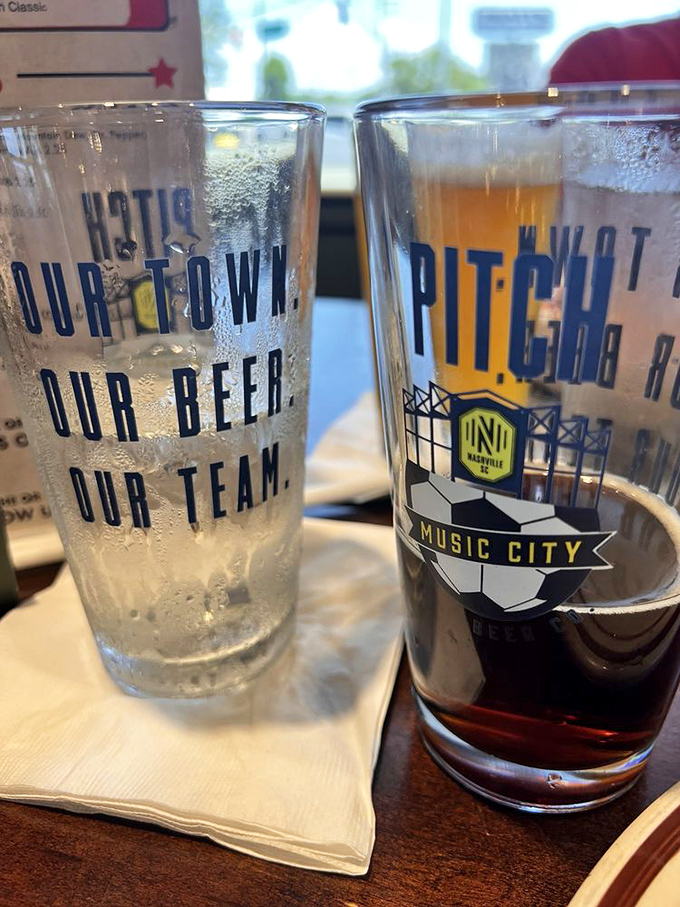 These glasses aren't just holding beverages; they're containing liquid joy designed to wash down smoky perfection.