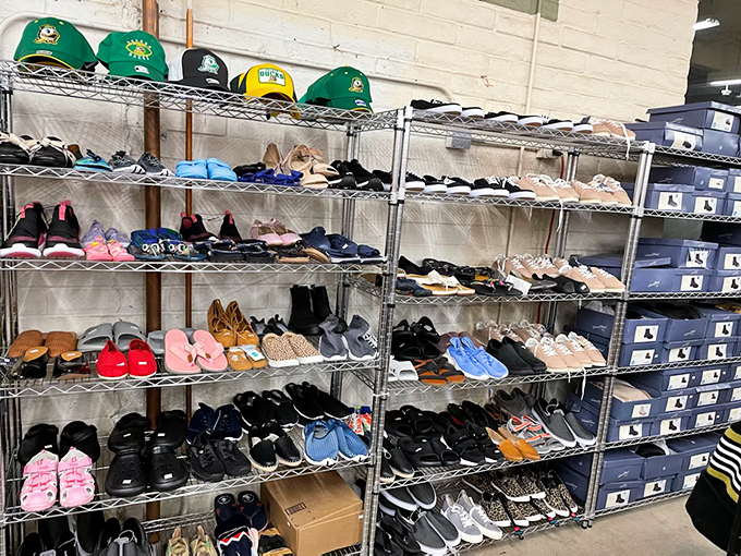 Footwear fantasies come true in these aisles where shoes for every occasion&mdash;from beach flip-flops to office-ready loafers&mdash;find temporary homes before joining yours.