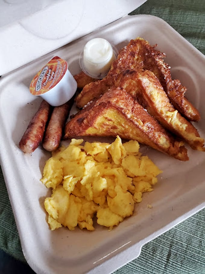 French toast that achieves the impossible&mdash;crispy exterior, custardy interior, and enough maple syrup to make Canadians jealous.