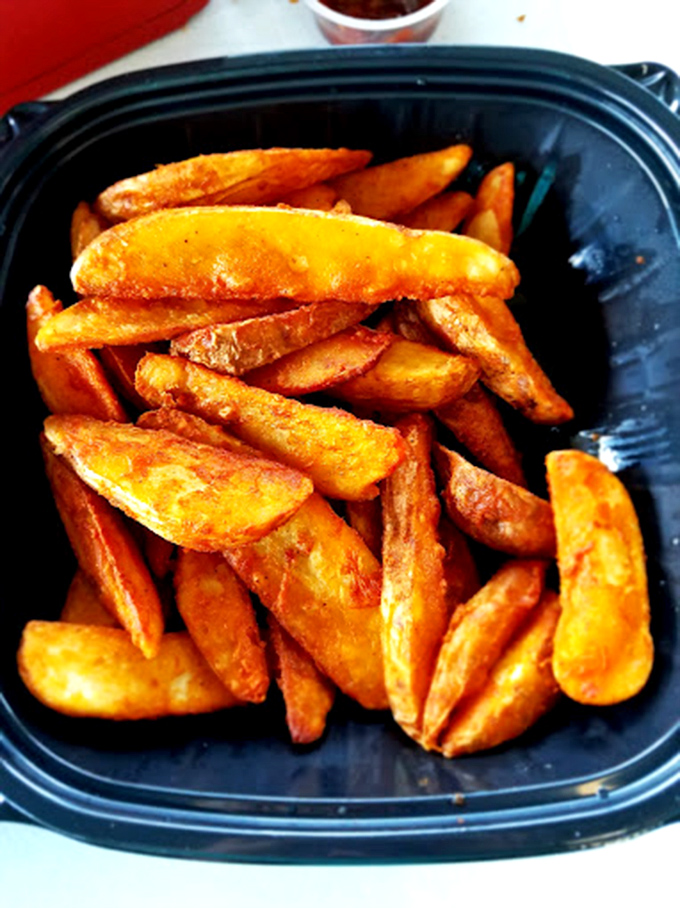 These aren't just fries&mdash;they're supporting actors that deserve their own standing ovation. Golden, crisp, and clearly cooked by someone who understands potato perfection.