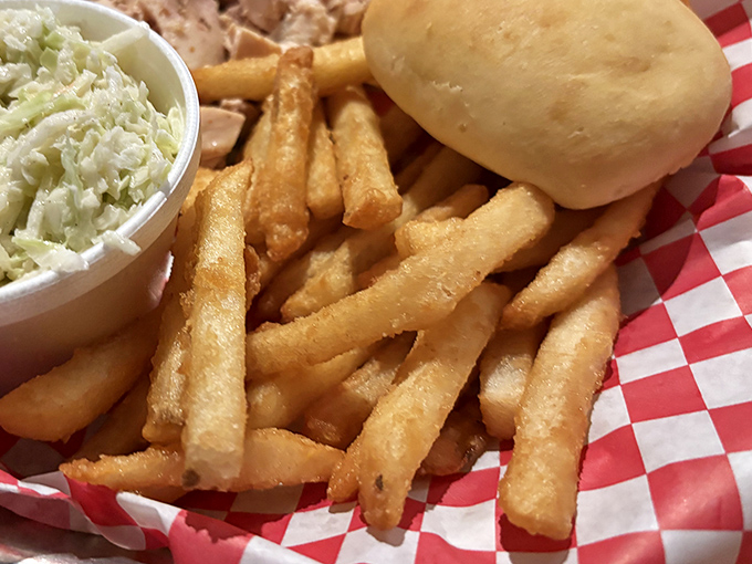 Golden fries that could make a French chef weep tears of joy and reconsider everything.