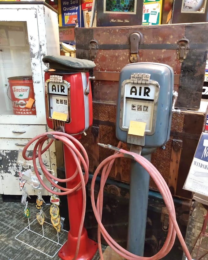 These vintage air pumps once inflated tires across America. Now they're inflating collectors' hearts—and occasionally their credit card bills.