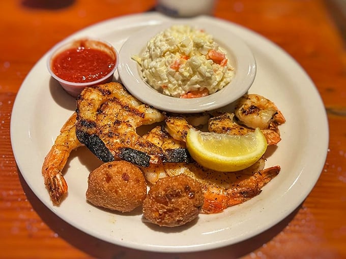 Gulf shrimp, hushpuppies, and coleslaw &ndash; the holy trinity of coastal dining that makes you want to send a thank-you note to the ocean.