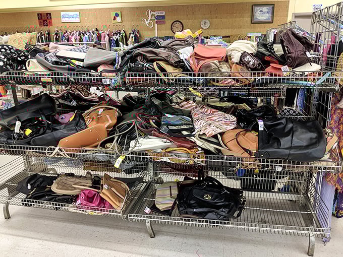 Handbag heaven or purse purgatory? Either way, these gently-loved carryalls offer second chances at fashion statements for pocket-change prices.