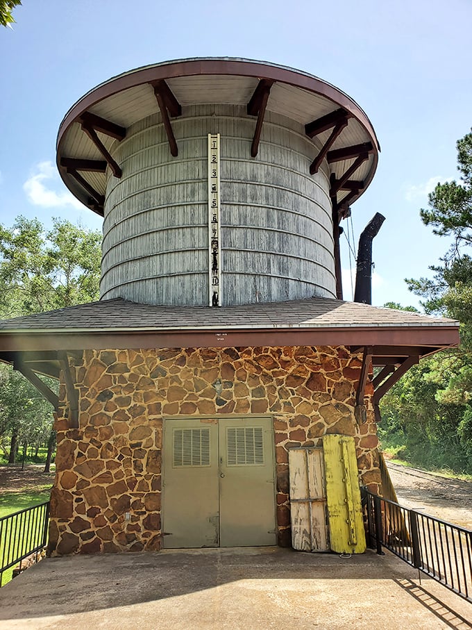 This isn't just a water tower&mdash;it's the lifeblood of steam locomotion, a monument to the engineering that conquered the American frontier.