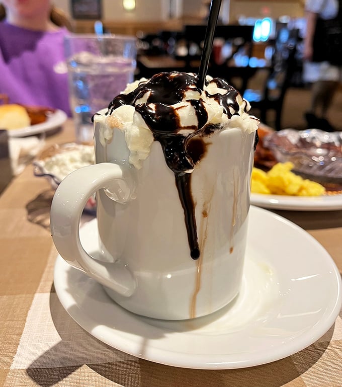 Hot chocolate that warms both hands and hearts on chilly Ohio mornings.