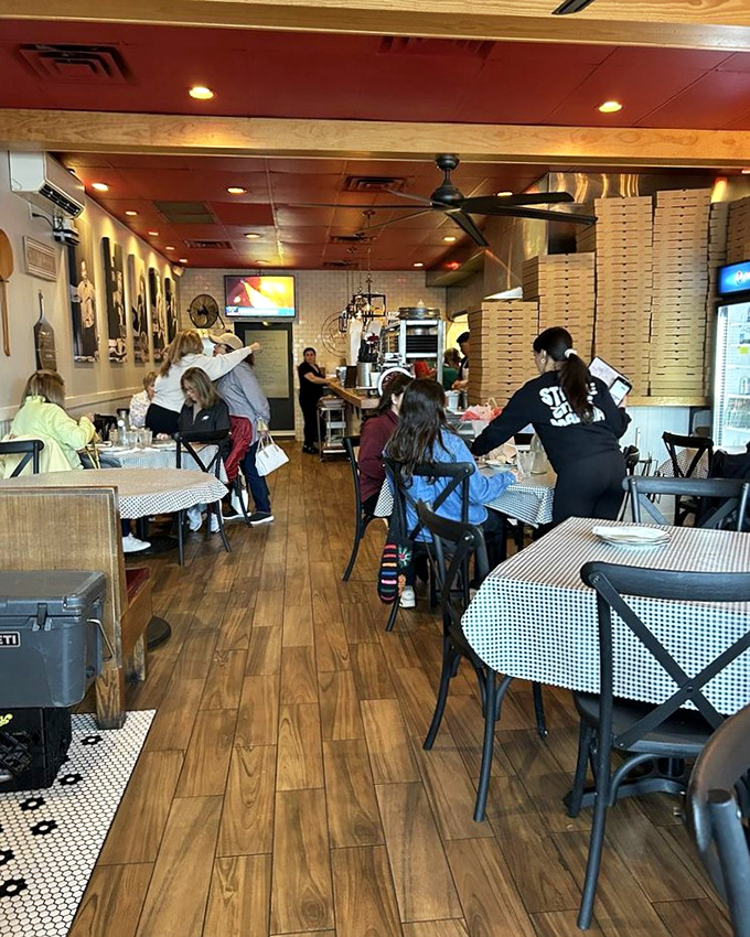 The kind of packed dining room that tells you everything you need to know before you even order.