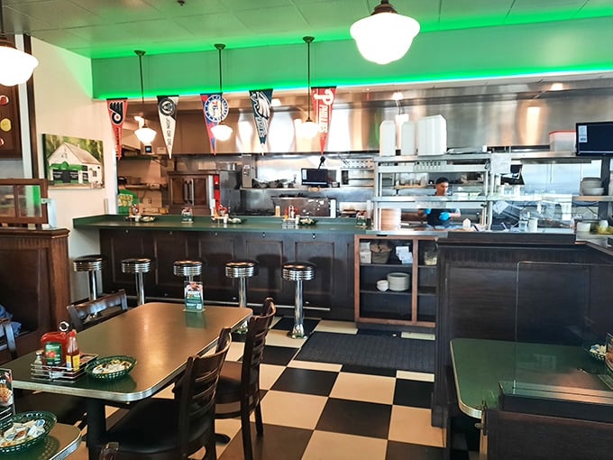 The open kitchen isn't just for show &ndash; it's dinner and a performance, where short-order cooking becomes culinary theater.