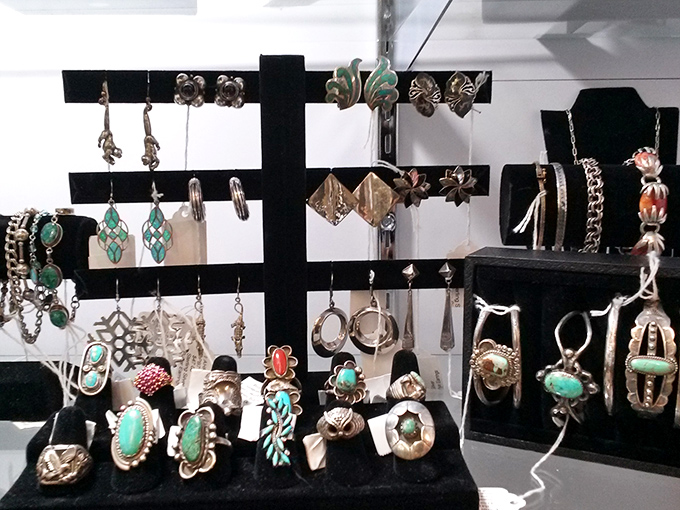 Turquoise and silver treasures that capture the Southwest spirit. Each piece whispering tales of artisans who shaped metal into wearable art.