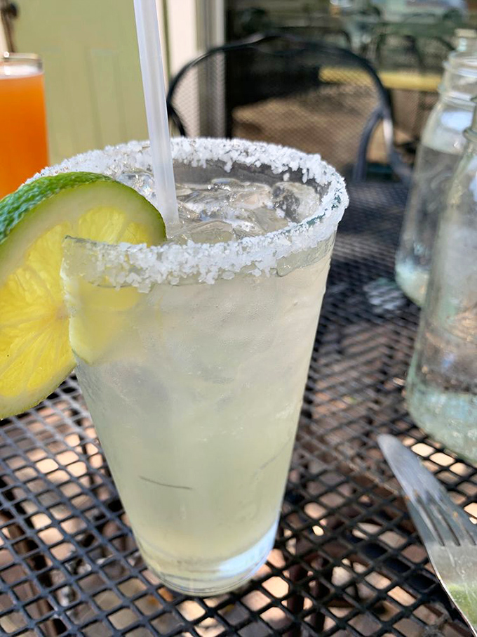 A salt-rimmed margarita with fresh citrus&mdash;because seafood without a proper beverage companion is like Florida without sunshine. 
