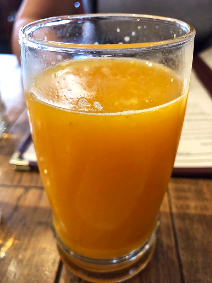A glass of sunshine that didn't come from a can. Fresh-squeezed orange juice&mdash;the kind that makes you wonder why you ever settled for the boxed stuff.