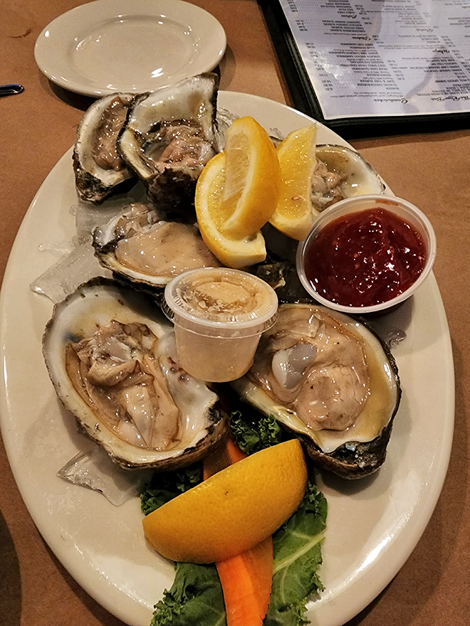 Fresh oysters on the half shell&mdash;nature's perfect appetizer, requiring nothing more than a squeeze of lemon and a moment of appreciation.