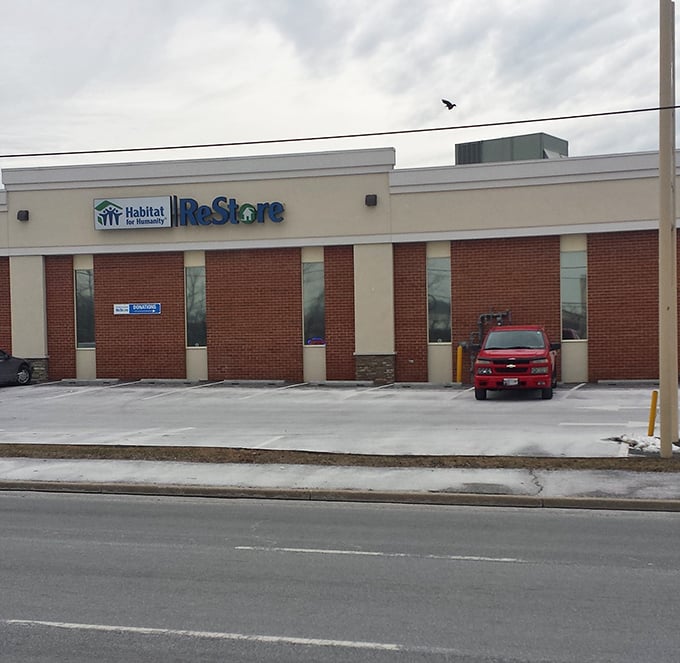 The building may look modest from this angle, but inside lies a labyrinth of potential. Like judging a book by its cover—never a good idea.