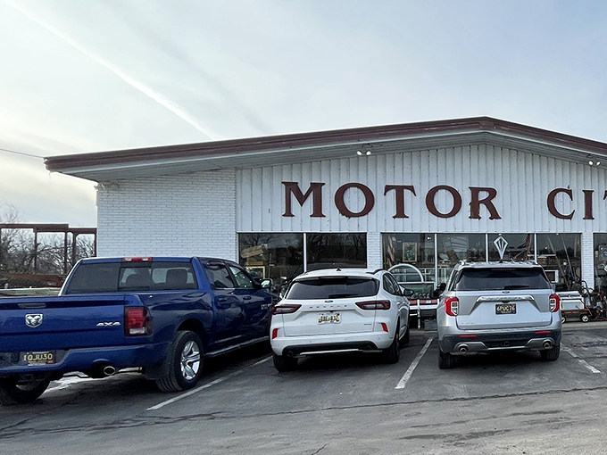 The busy parking lot tells the tale of devoted treasure hunters who travel miles for vintage gold.