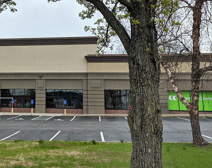 Beyond these unassuming walls lies a universe of potential treasures. Don't judge a thrift store by its exterior&mdash;the magic happens inside.