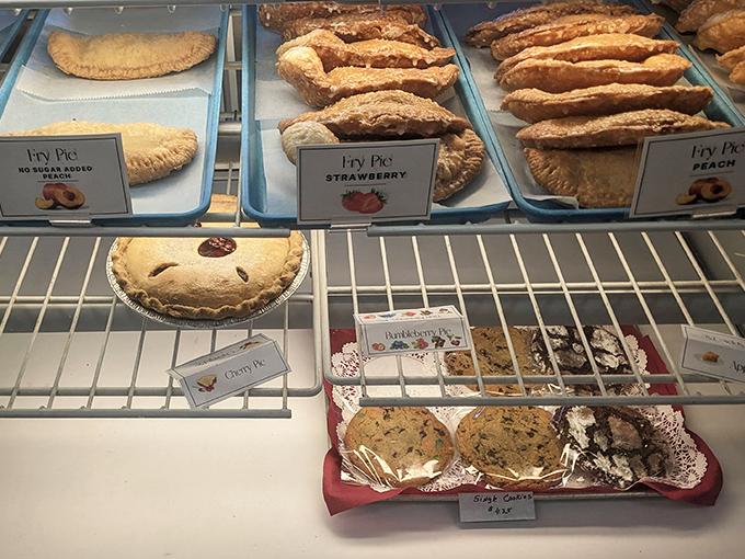 Fry pies and cookies lined up like soldiers ready for delicious duty. Your diet plan just called&mdash;it's taking the day off.