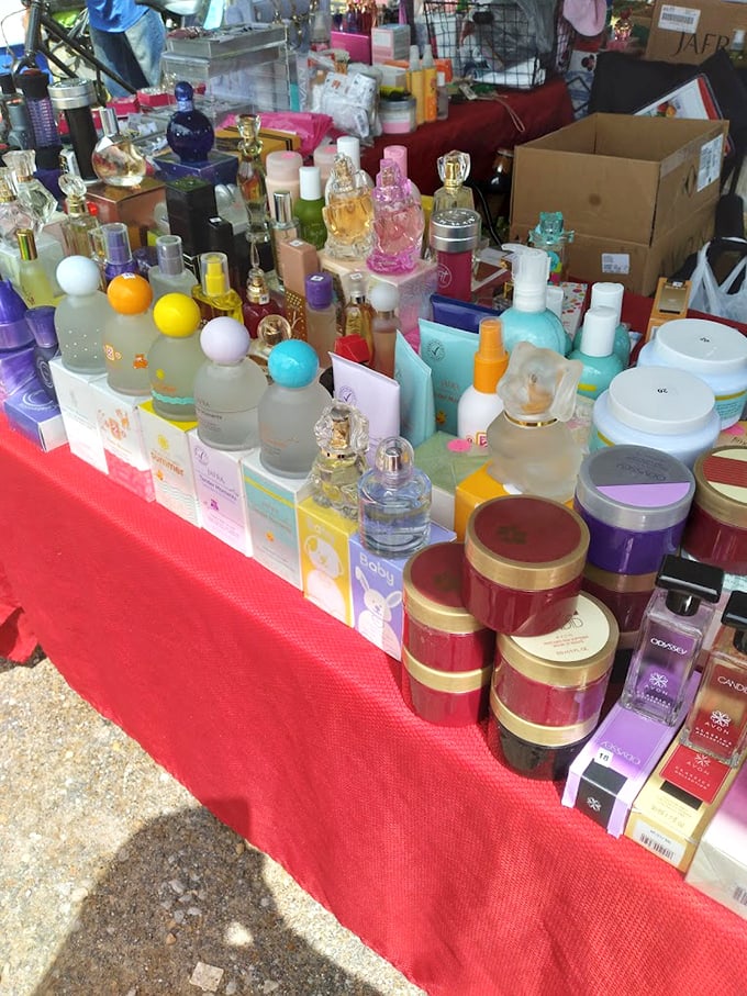 Perfume bottles promising to transport you back to glamorous evenings and romantic dinner dates of yesteryear.