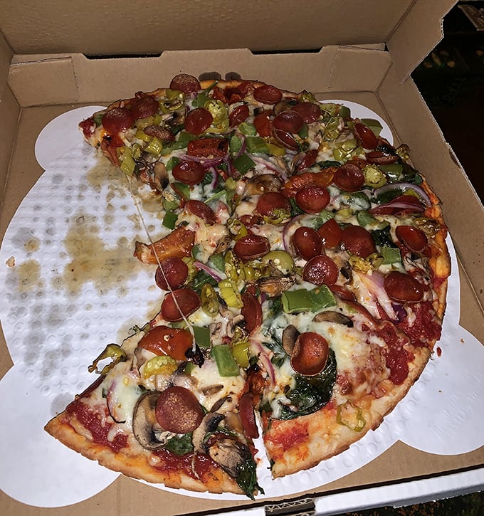 When you can't decide on toppings, why not embrace the beautiful chaos of having it all at once?