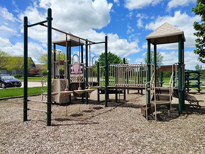 Even the playground equipment in Cedarburg looks like it was designed by someone who remembered what it was like to be a kid.
