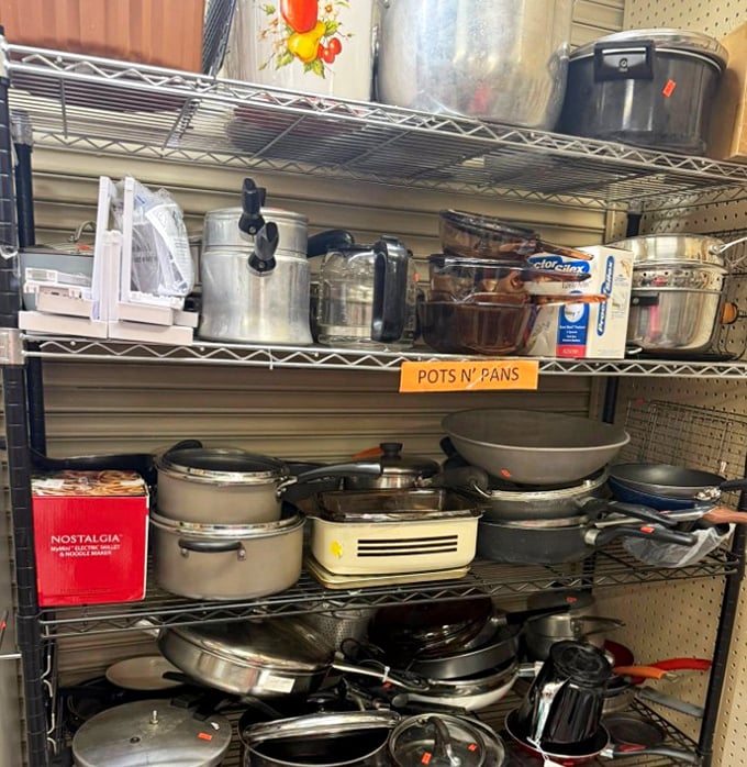 Cast iron skillets that have seen more family dinners than a Norman Rockwell painting.