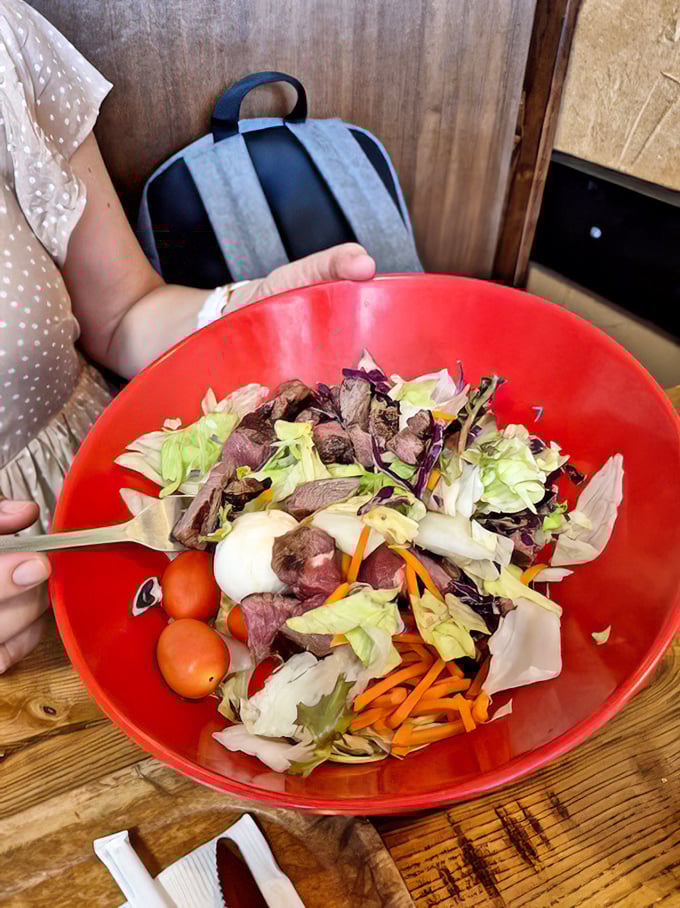 A salad that doesn't apologize for being a salad. Fresh, colorful, and substantial enough to satisfy even the most committed carnivore.