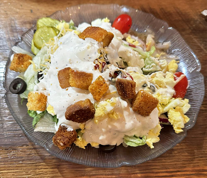 Even the salad at a BBQ joint gets special treatment&mdash;a reminder that vegetables can join the party too.