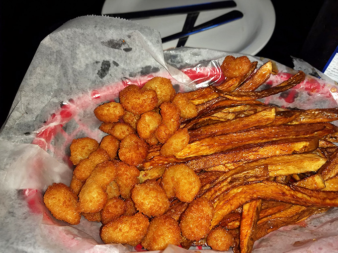 Golden fried perfection in a basket &ndash; these shrimp and fries could convert even the staunchest health food advocate.