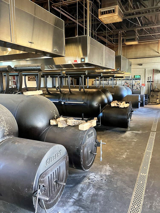 The barbecue equivalent of a Ferrari factory. These impressive smokers are where the magic happens, transforming humble cuts into transcendent bites.