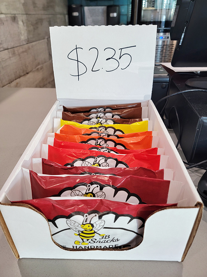 Handmade treats lined up like sweet soldiers, ready to march straight into your heart (and stomach) for just $2.35.