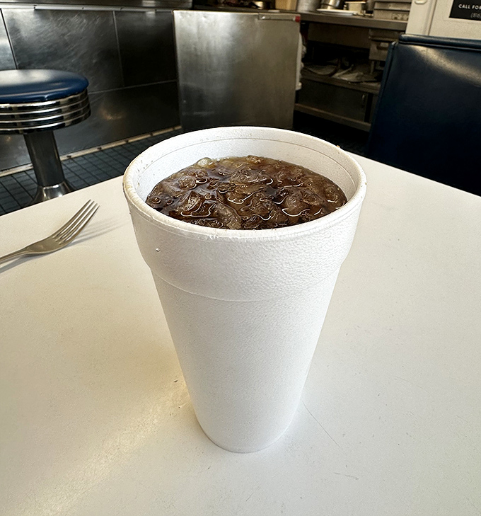 When your chili comes in a styrofoam cup, you know you're about to experience something that prioritizes flavor over fancy presentation.